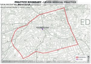 LEVEN MEDICAL PRACTICE BOUNDARY MAP – Leven Medical Practice